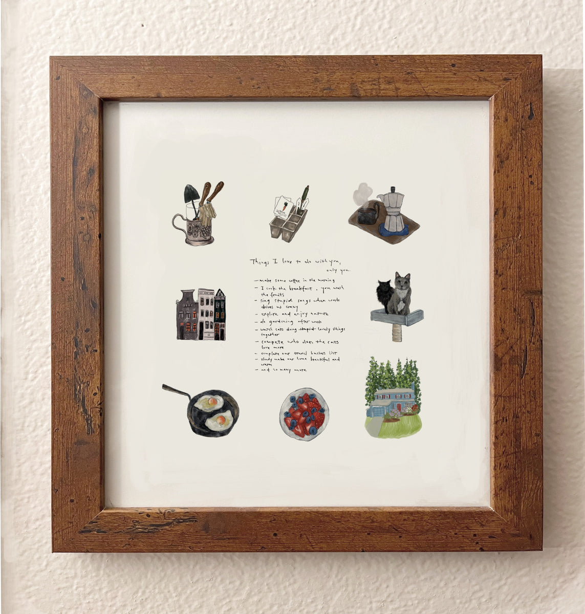 Custom art gift | WITH YOU – slowlywarmco